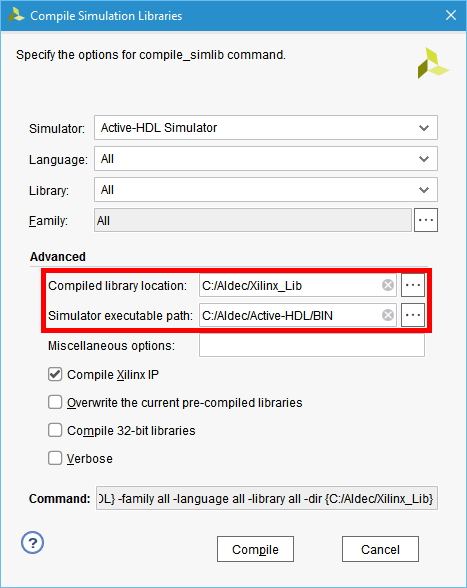 Compiling Xilinx™ Vivado Simulation Libraries for Active-HDL ...